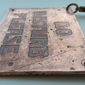 Custom Vintage Copper Sign, Door Sign, Do Not Disturb, Home Office ...