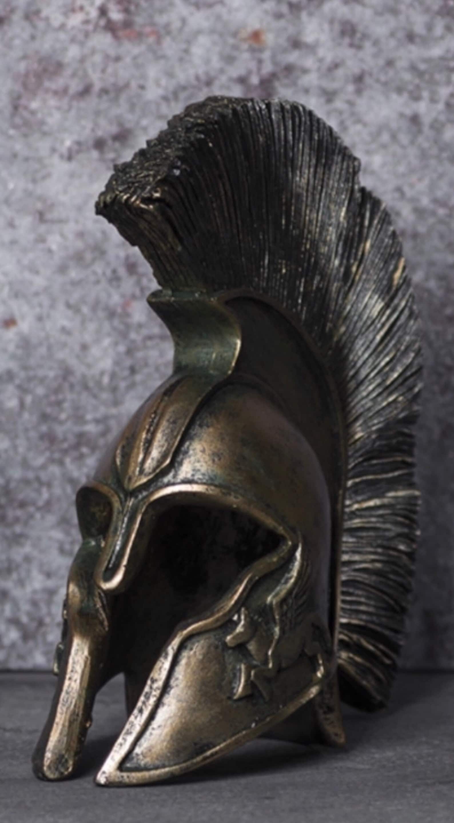 Hand-painted Resin Spartan Helmet: Home Decor Trophy, Military Gift - Etsy