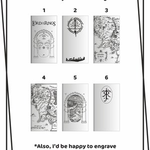 LOTR Wrapped Wooden Journal, Map of the Middle Earth Notebook, Custom ...