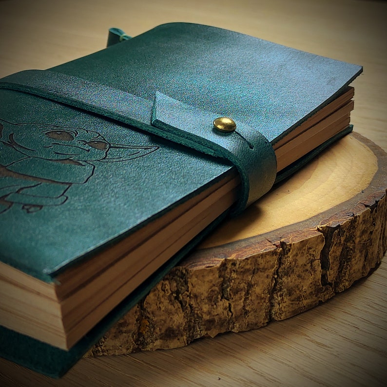 Grogu Leather Journal Baby Yoda Notebook - Etsy