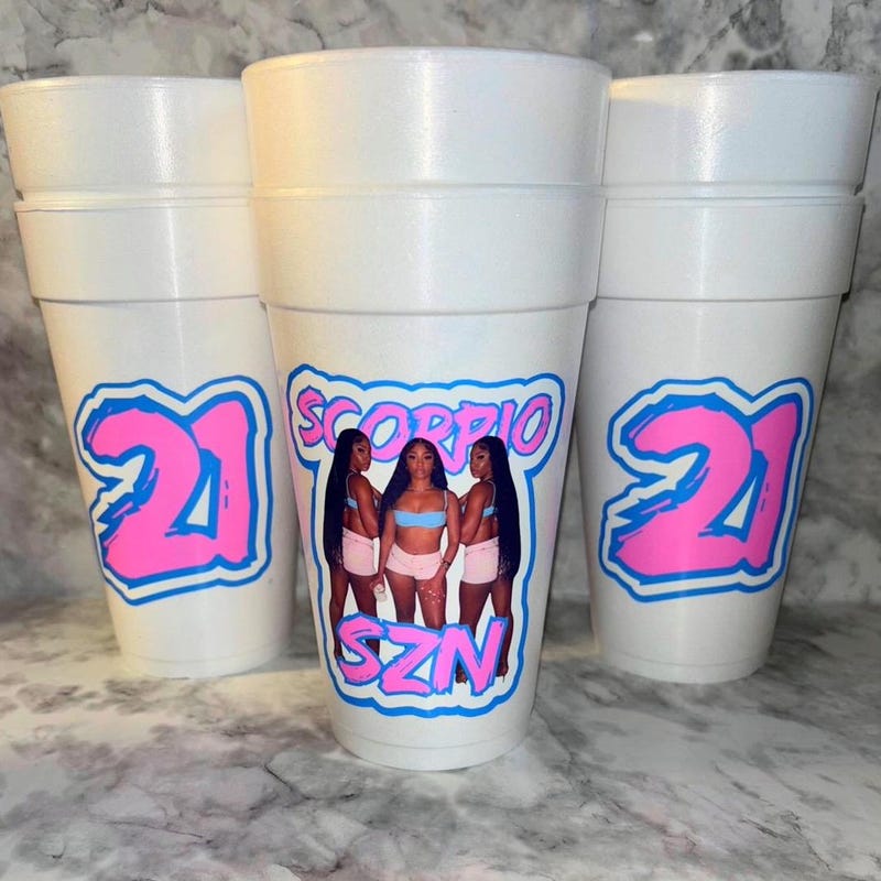 Personalized Styrofoam Cups - Etsy