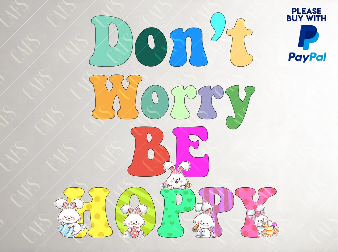 Easter Png, Don't Worry Be Hoppy Png, Retro Happy Face Png, Easter ...