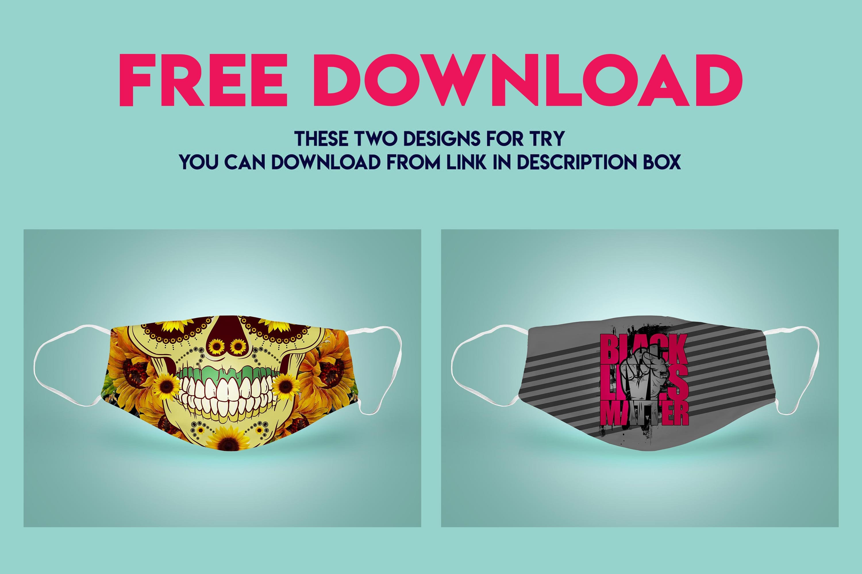 Face Mask Designs HUGE BUNDLE 2 Facemask Sublimation Design | Etsy