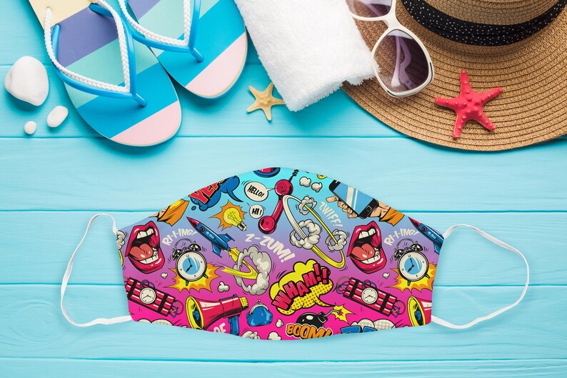 Face Mask Designs HUGE BUNDLE 2 Facemask Sublimation Design | Etsy