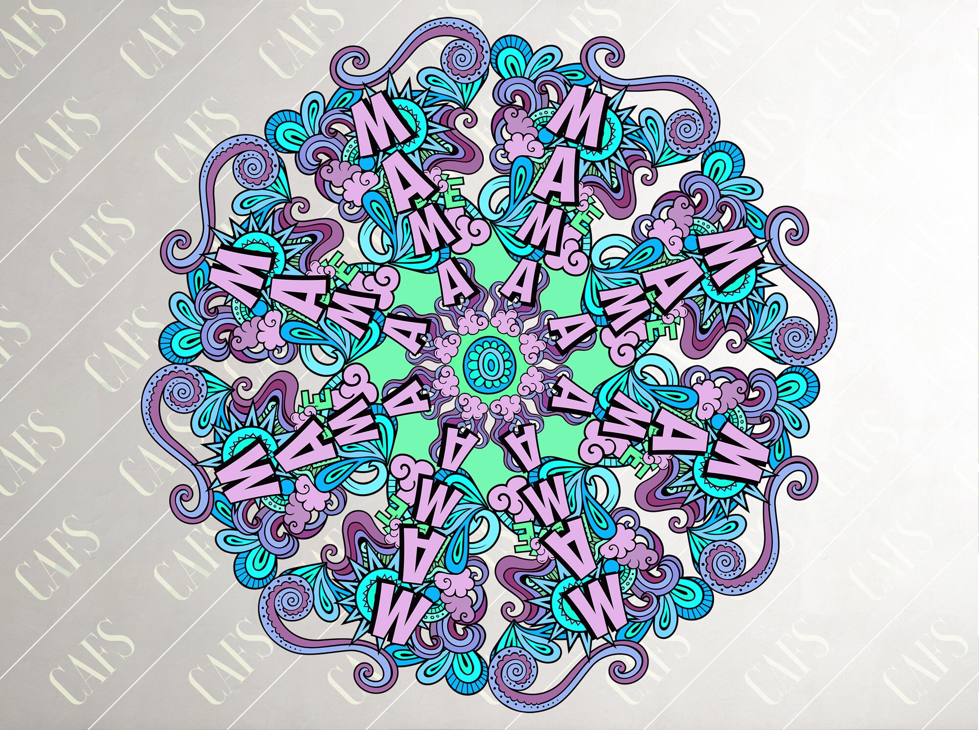 Mama Png Mandala Png Sublimation Printing Happy Mothers Day - Etsy