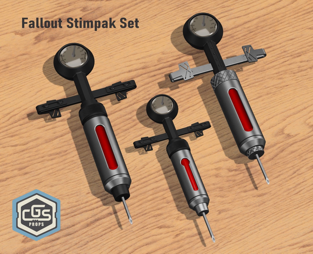 Fallout Stimpak 3d File Set Etsy