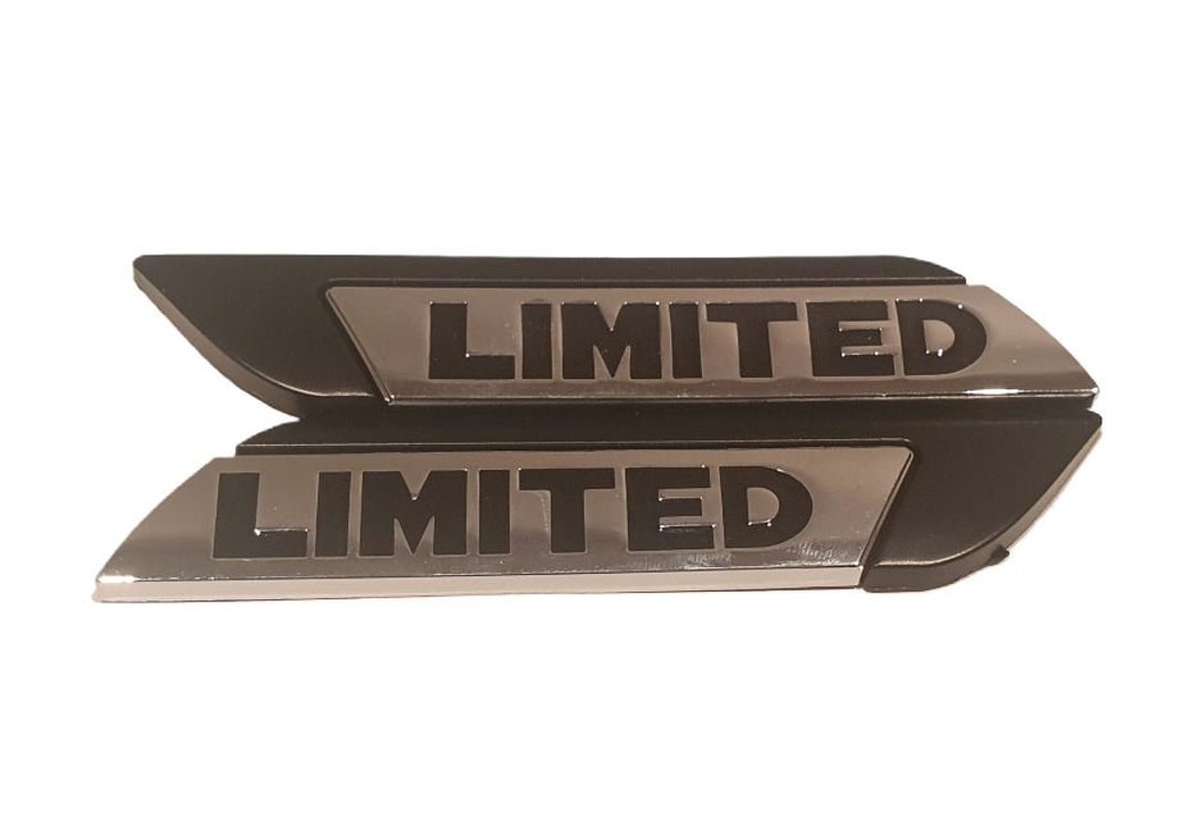 Pair Quality 3D METAL LIMITED Logo Car Sticker Rear Trunk Emblem Badge ...