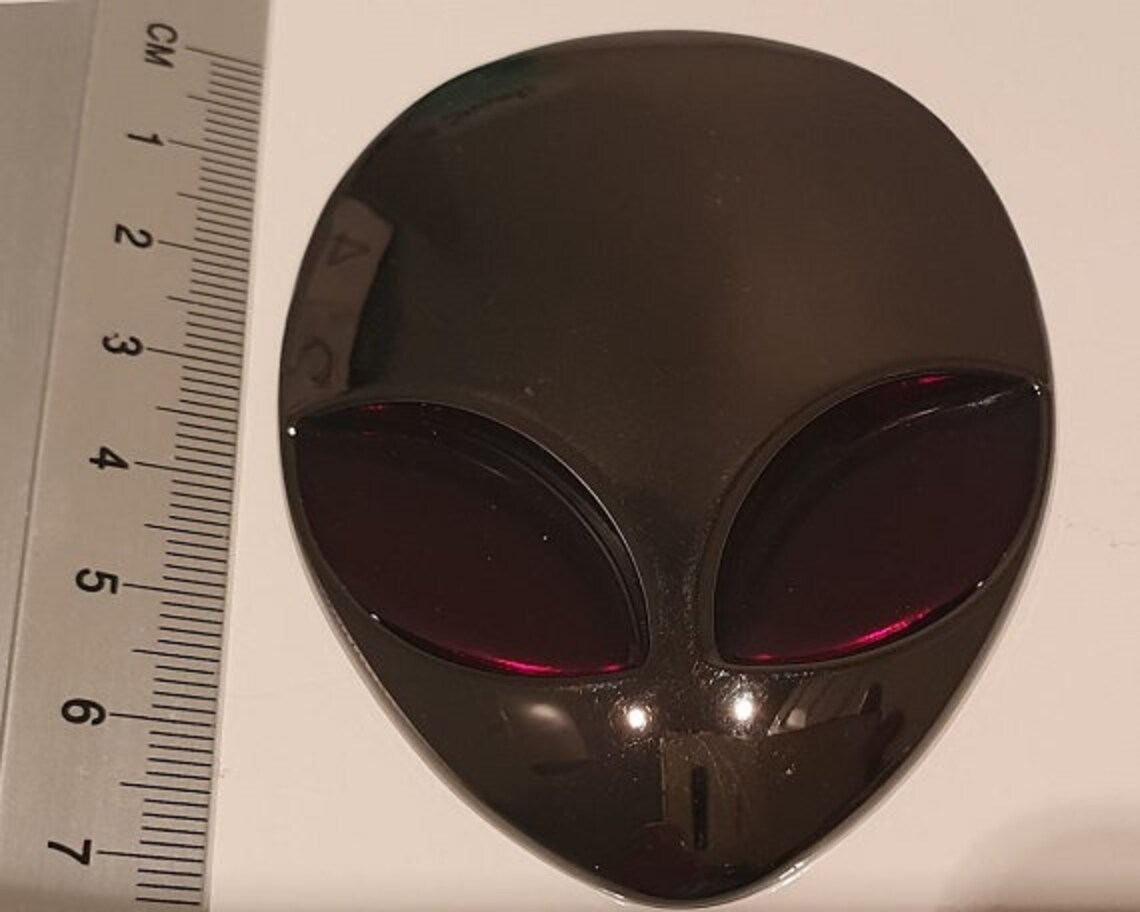 3D Metal Quality Alienware Alien Head Car UFO Decals Sticker - Etsy