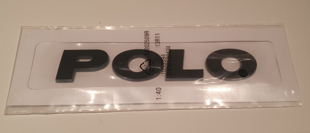 3D ABS POLO Car Letter Sticker Rear Tail Bumper Letters - BLACK - Etsy