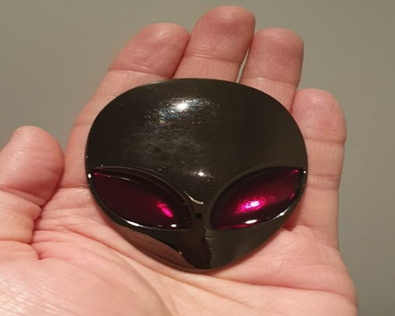 3D Metal Quality Alienware Alien Head Car UFO Decals Sticker Emblem ...