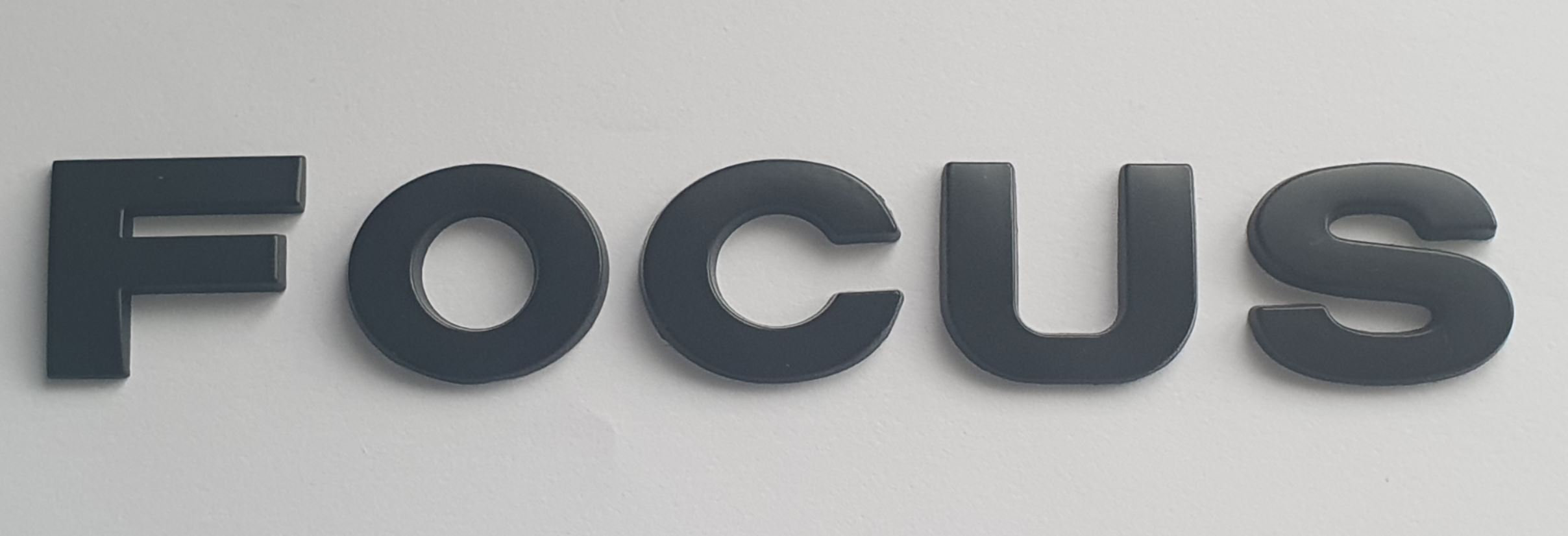 FOCUS 3D Quality Metal Lettering Car Rear Emblem Badge Logo - MATT ...