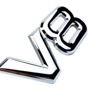 3D Quality V8 Metal Lettering Car Styling Rear Emblem Badge Logo ...