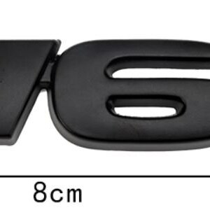 3D Quality V6 Metal Lettering Car Styling Rear Emblem Badge Logo ...