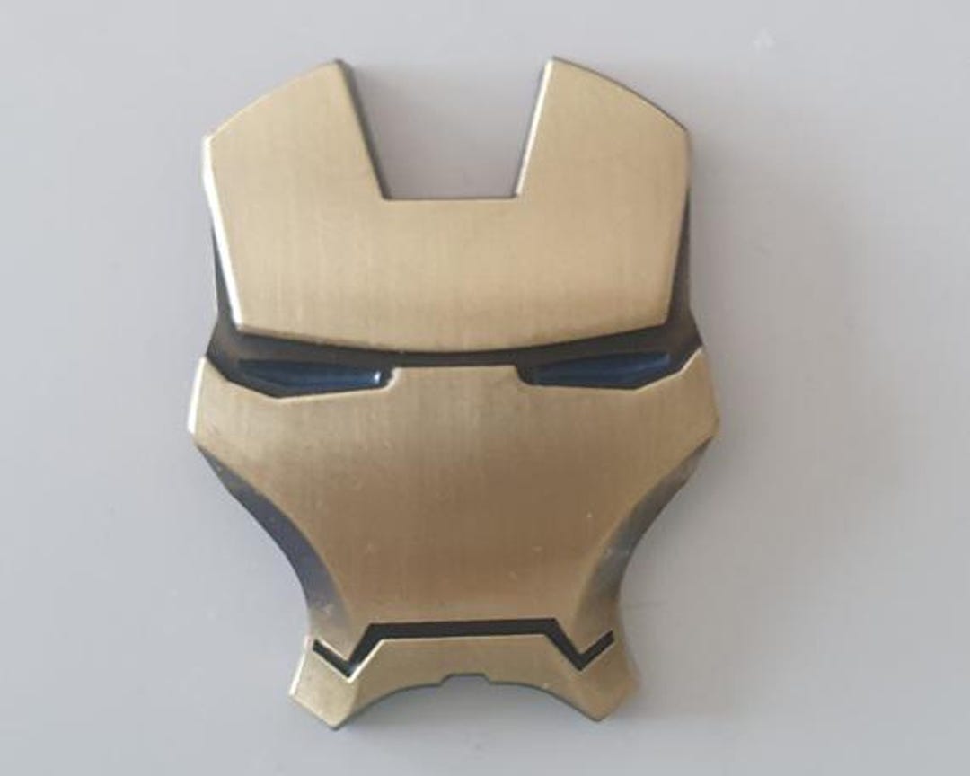 NEW 3D Quality Alloy Metal Iron Man Emblem Badge Creative Car Stickers ...
