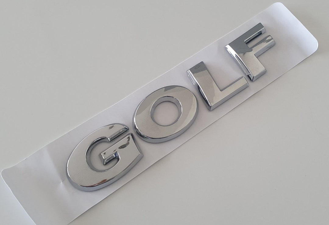 3D ABS GOLF Car Letter Sticker Rear Tail Bumper Letters - SILVER. - Etsy