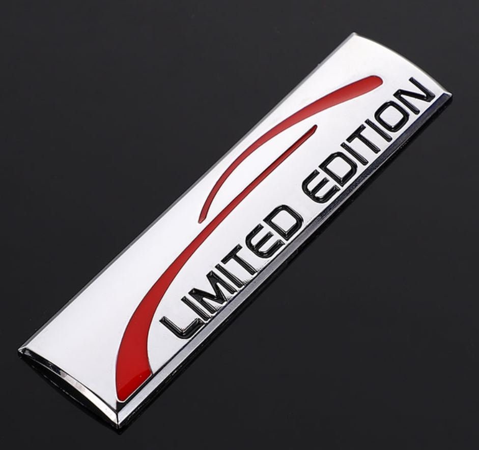 3D Metal Limited Edition Fender Side Emblem Car Sticker Badge Rear ...