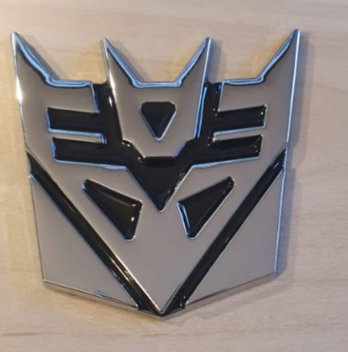 NEW 3D Metal Car Stickers Transformers Decepticon emblem Tail | Etsy