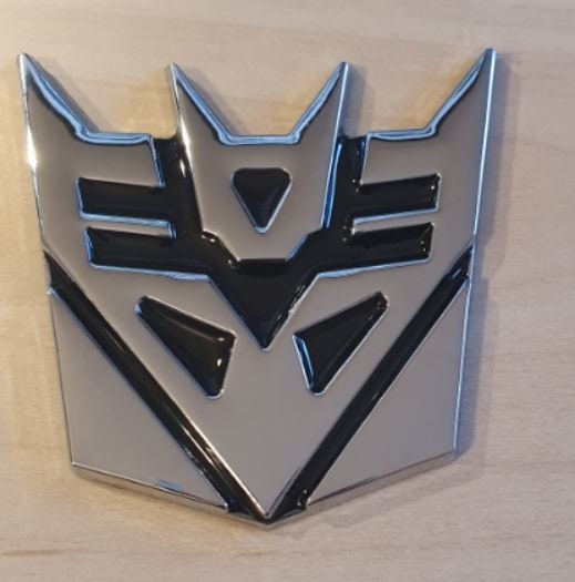 NEW 3D Metal Car Stickers Transformers Decepticon emblem Tail | Etsy