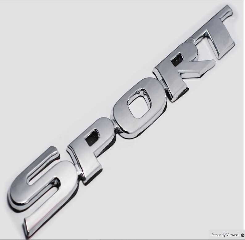 Quality 3D METAL SPORT Logo Car Sticker Emblem Badge Door Decal. - Etsy