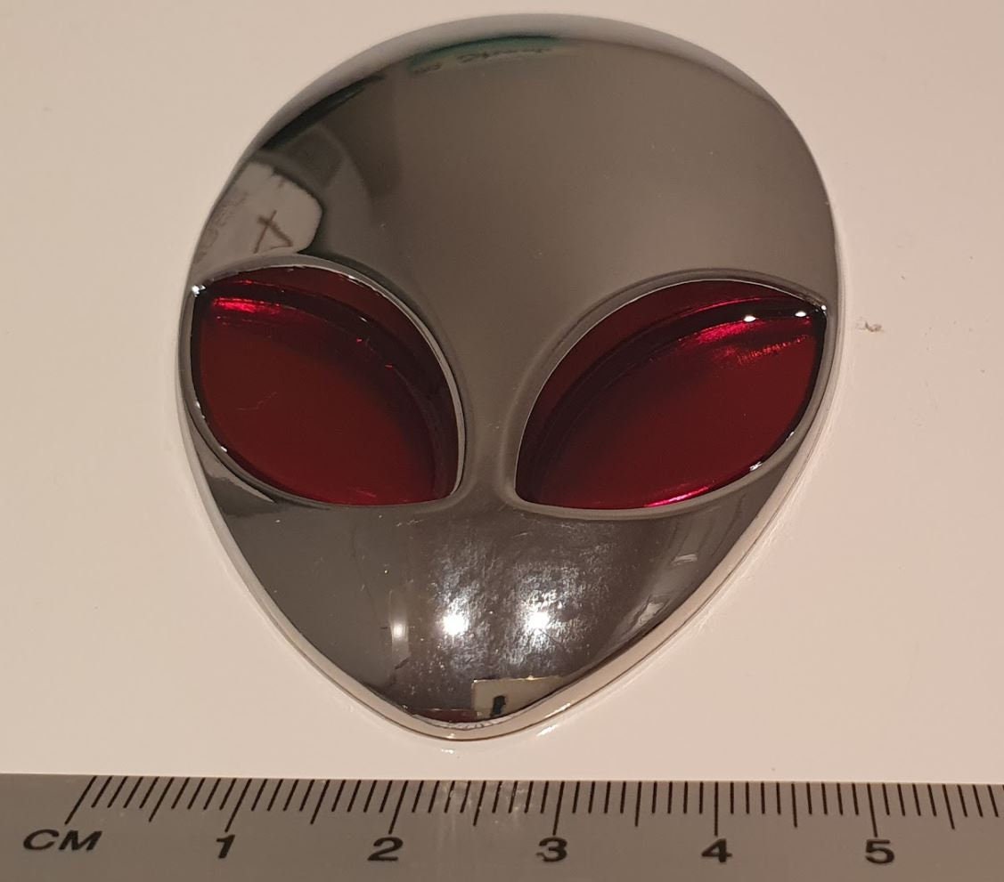 3D Quality Metal Alienware Alien Head Car UFO Decals Sticker - Etsy