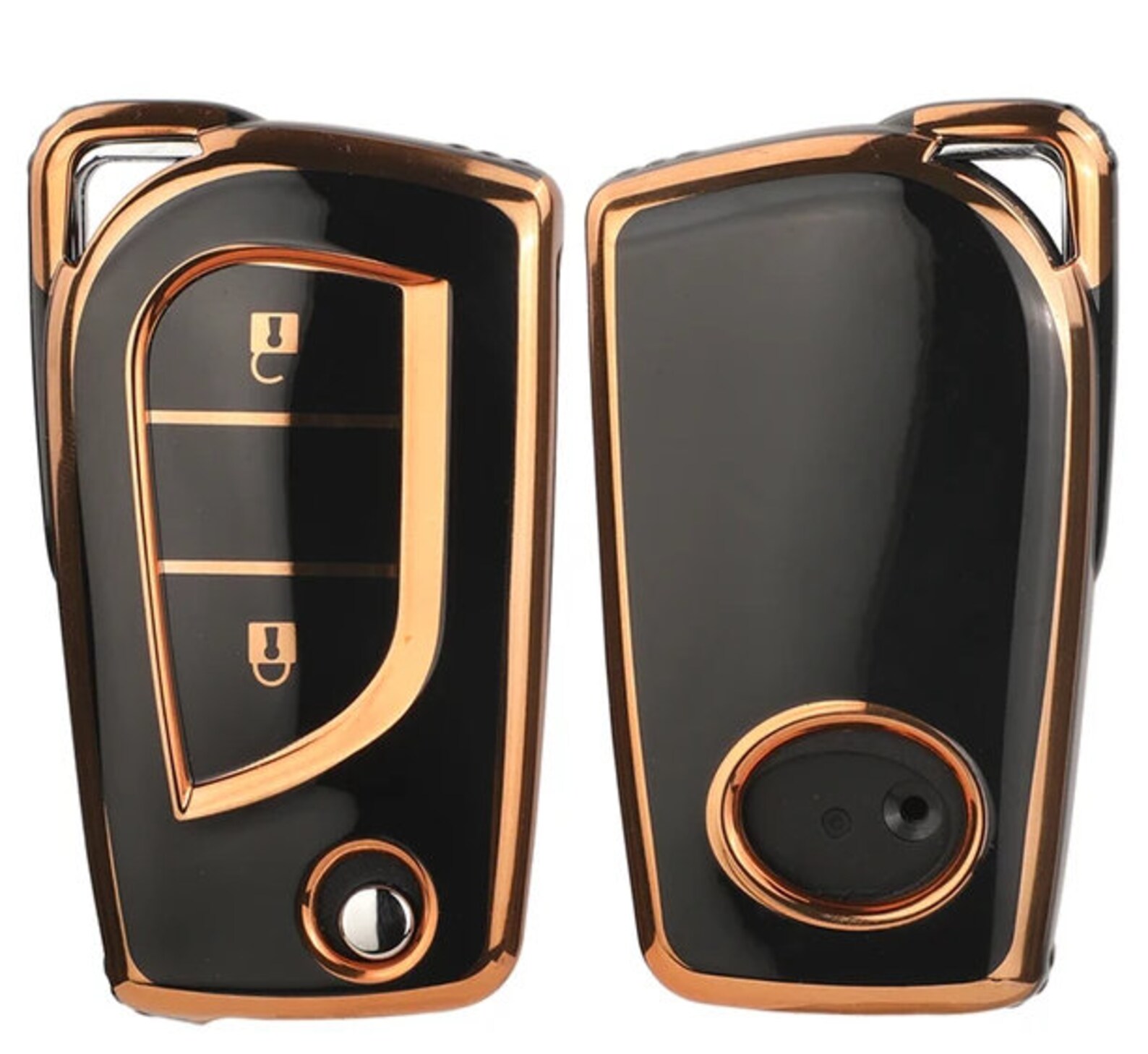 2 Buttons Car Smart Key TPU Case for Toyota Corolla Altis Aygo Yaris ...