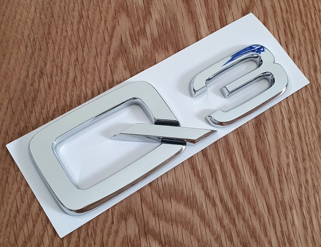 3D Quality Q3 ABS Chrome Lettering Car Styling Rear Emblem Badge Logo ...