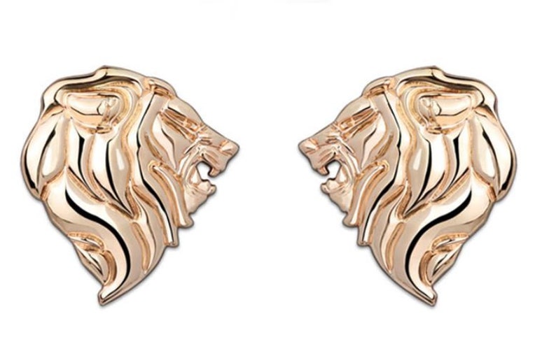 Pair Quality Metal Chrome 3D Lion Head Car Sticker Reflective - Etsy