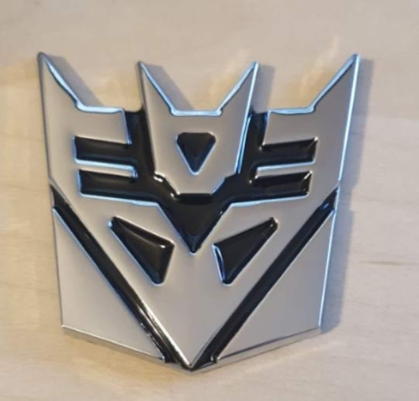 NEW 3D Metal Car Stickers Transformers Decepticon emblem Tail | Etsy