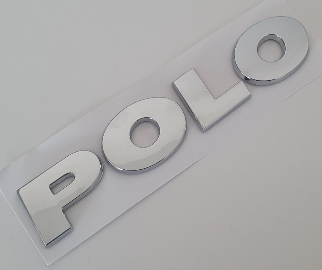 3D ABS POLO Car Letter Sticker Rear Tail Bumper Letters - SILVER. - Etsy