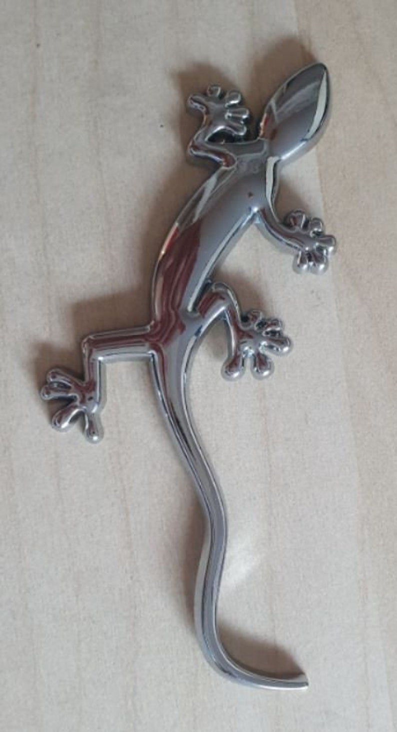 Quality 3D Metal Lizard Gecko Funny Car Sticker Chromed Badge | Etsy