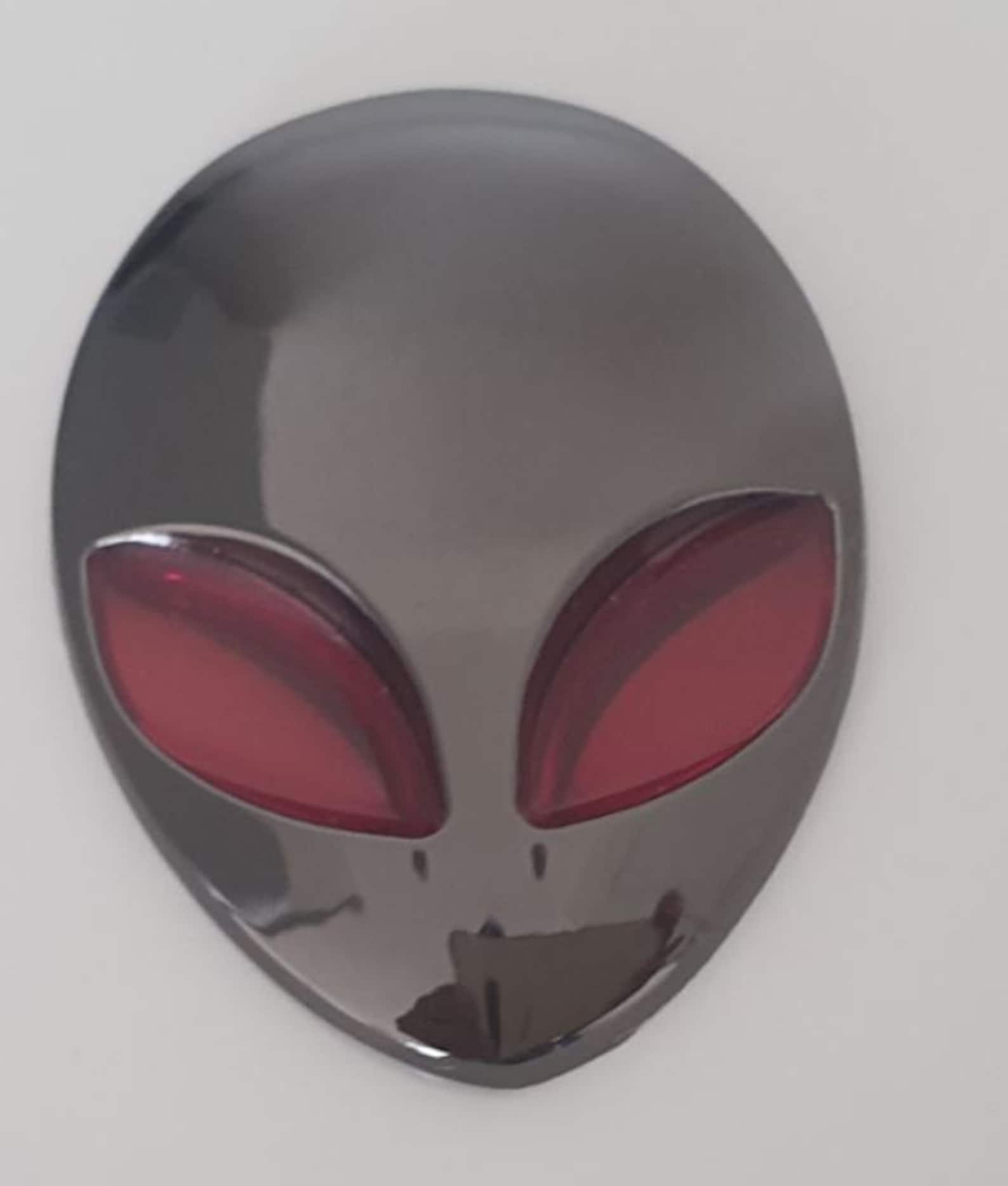 Metal 3D Quality Alienware Alien Head Car Decals Sticker | Etsy