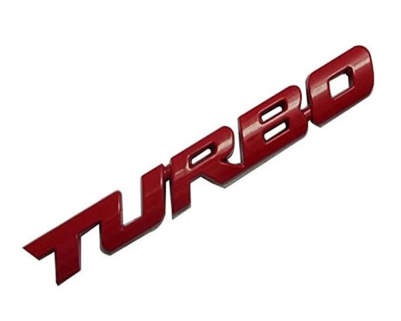 TURBO Car Styling Quality 3D METAL Logo Sticker Emblem Badge Decal ...