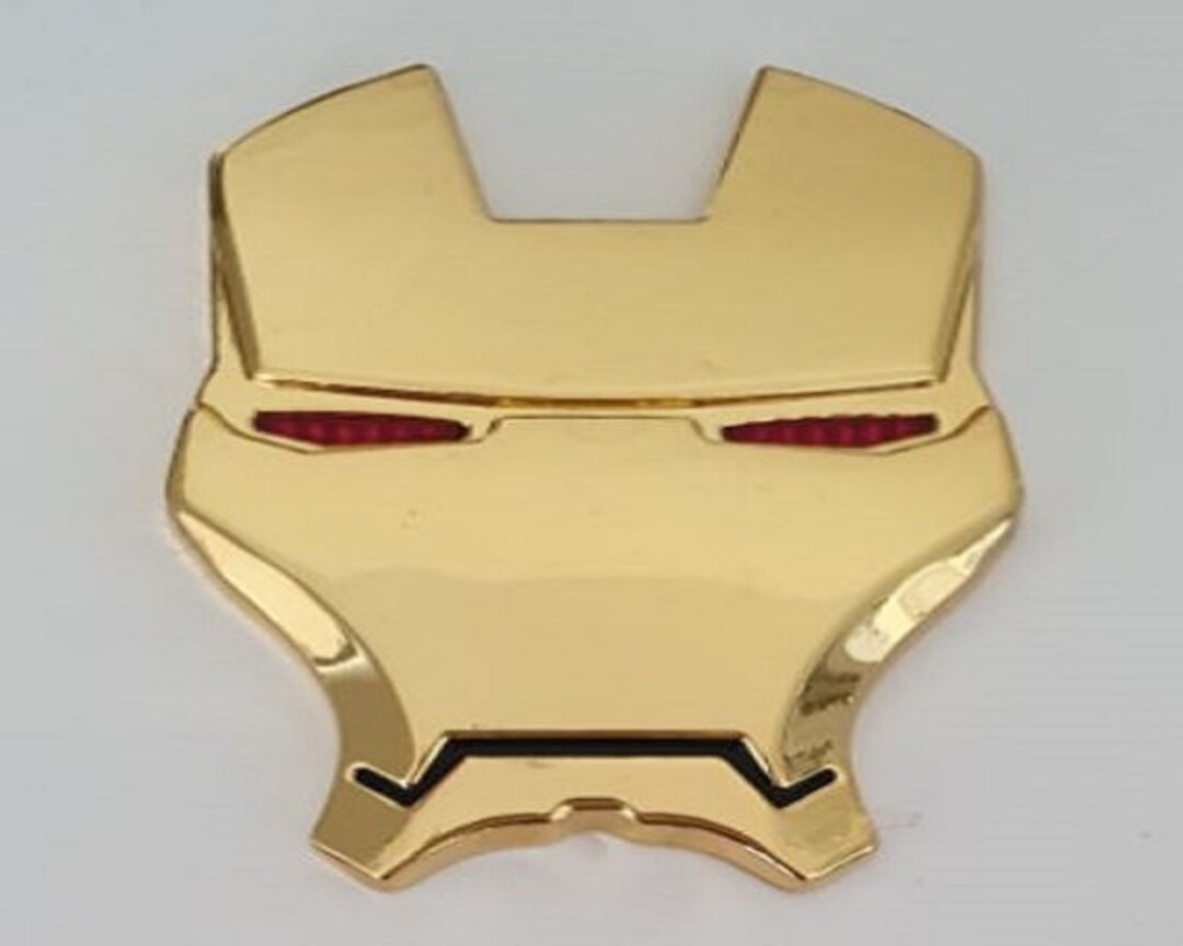 3D Quality Alloy Metal Iron Man Emblem Badge Creative Car Stickers ...