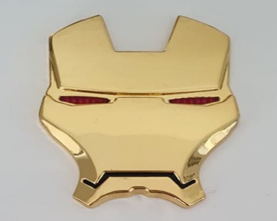 3D Quality Alloy Metal Iron Man Emblem Badge Creative Car | Etsy