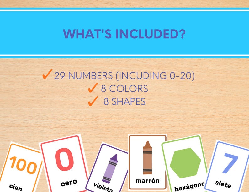 Spanish Flashcards for Kids – Numbers, Colors & Shapes | Bilingual ...