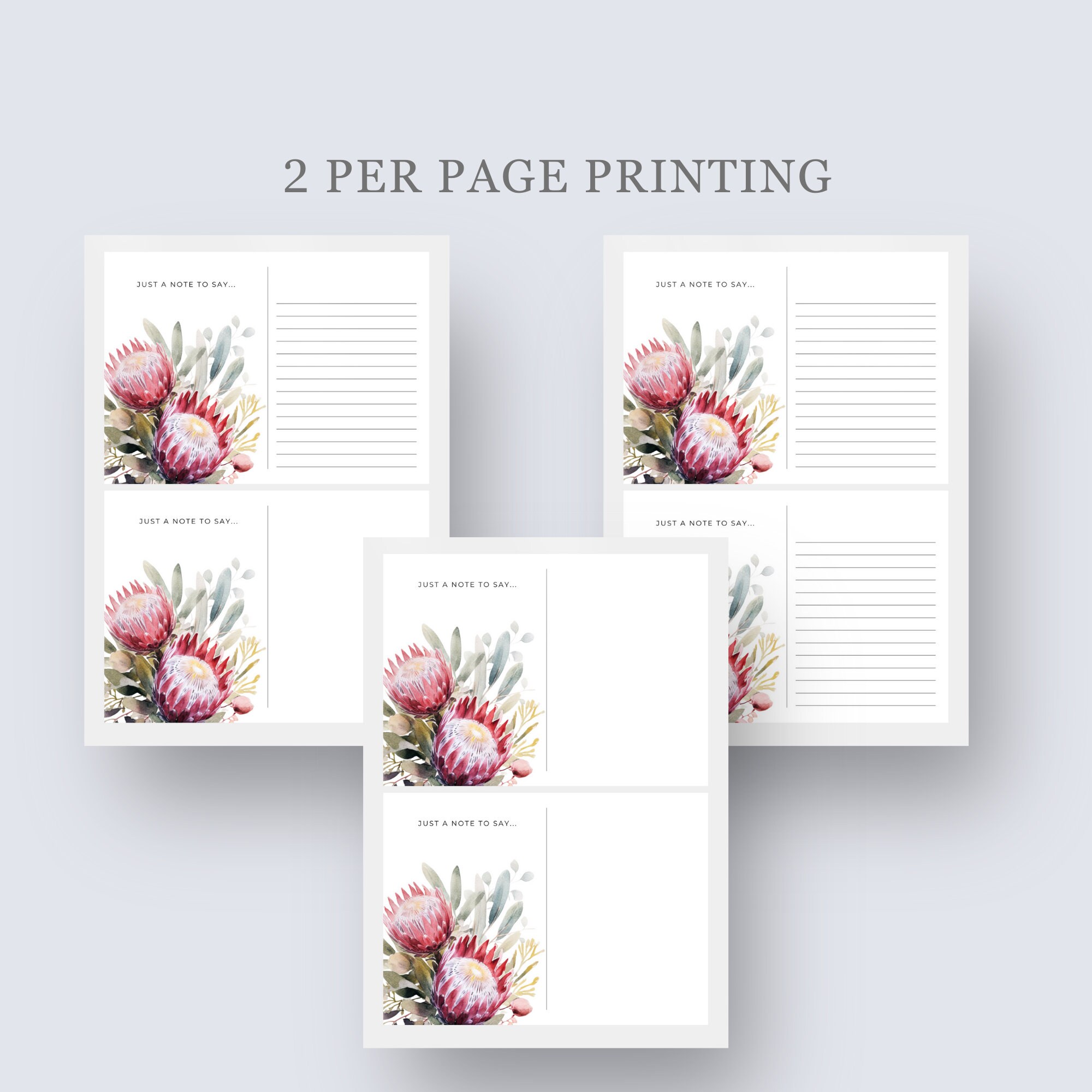 Printable Notecard and 5 X 7 Inch Envelope Liner, Writing Set ...