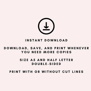 Running Log, Running Printable, Double-sided Exercise Tracker, Instant ...