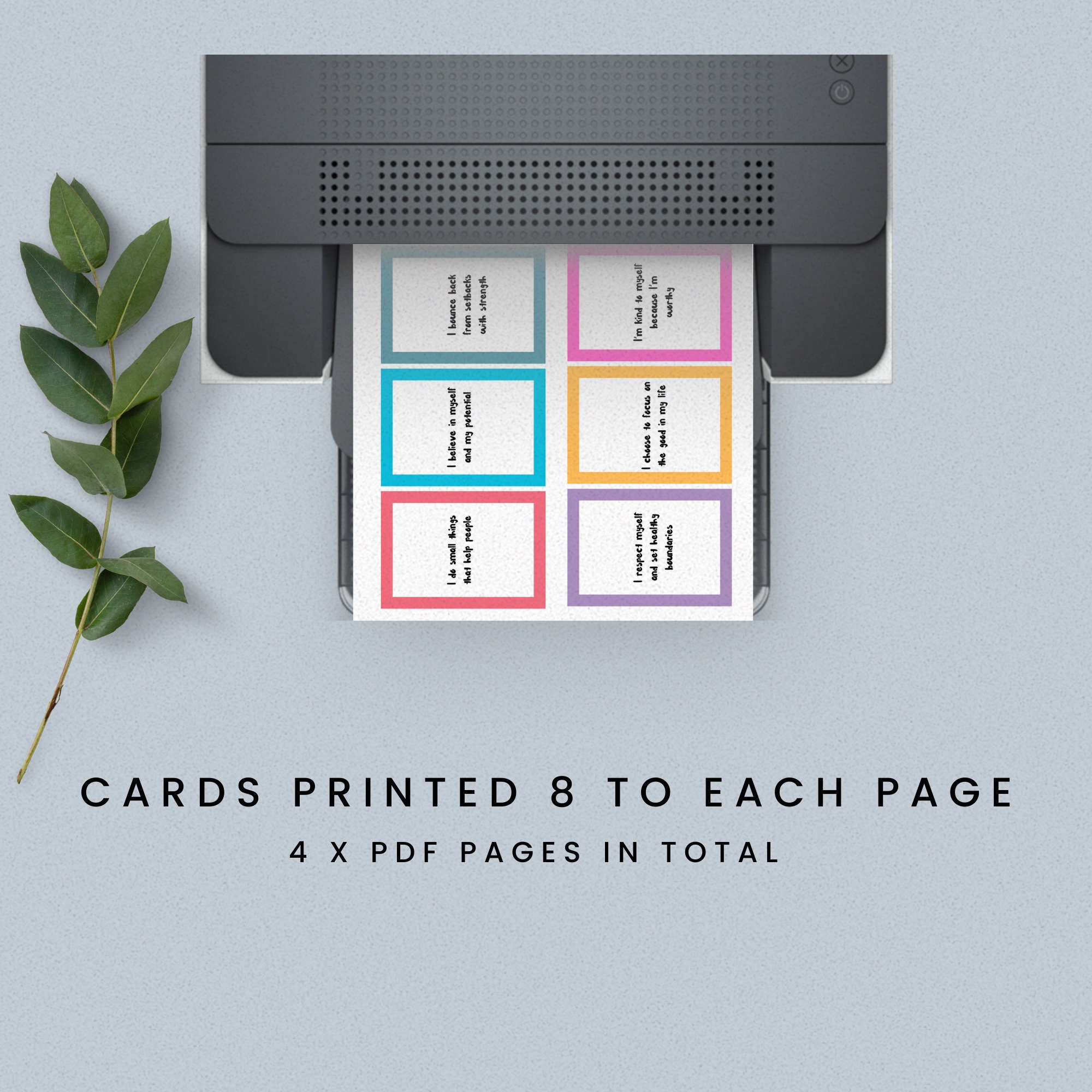 Printable Positive Affirmation Cards for Teens, Teenage Kindness Cards ...