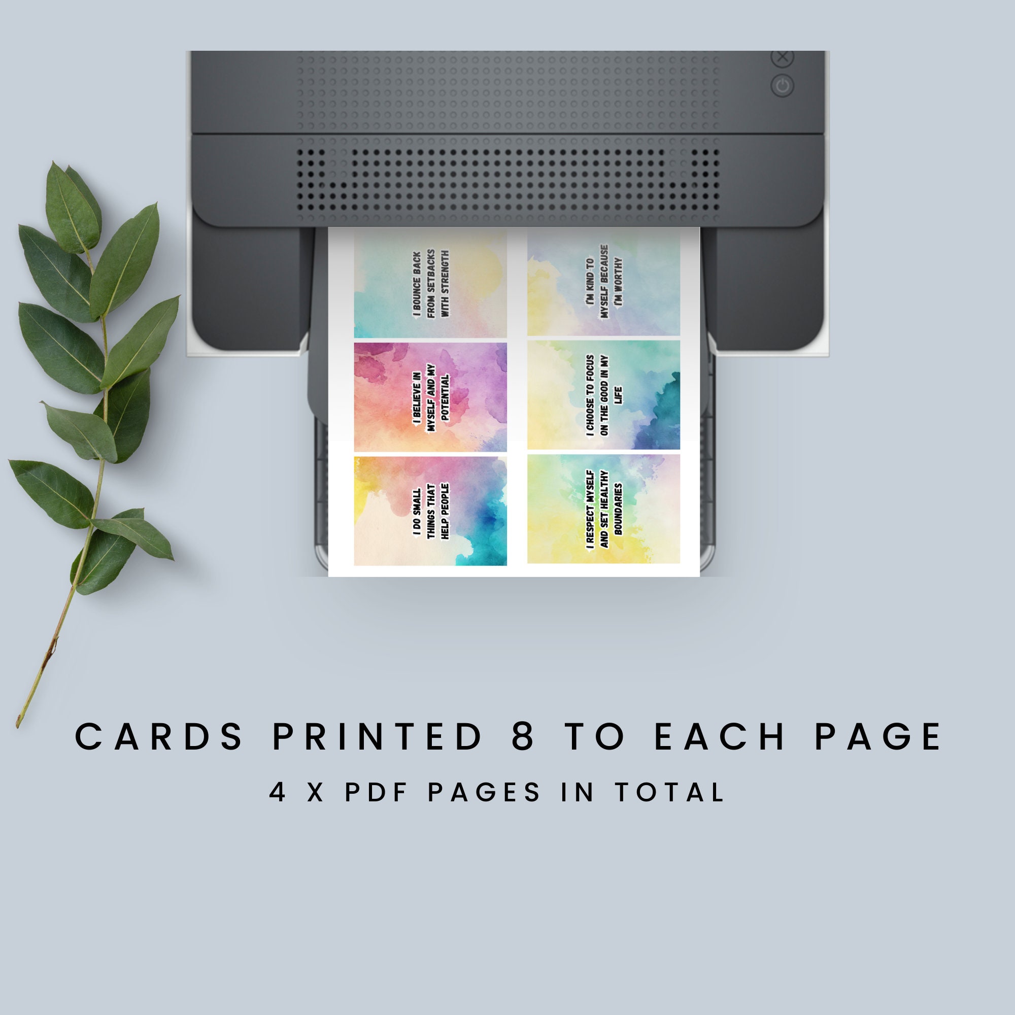 Printable Positive Affirmation Cards for Teens, Teenage Kindness Cards ...