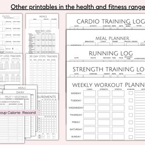 Printable Macro Tracker, Double-sided Macro Log Sheet, Food Health ...