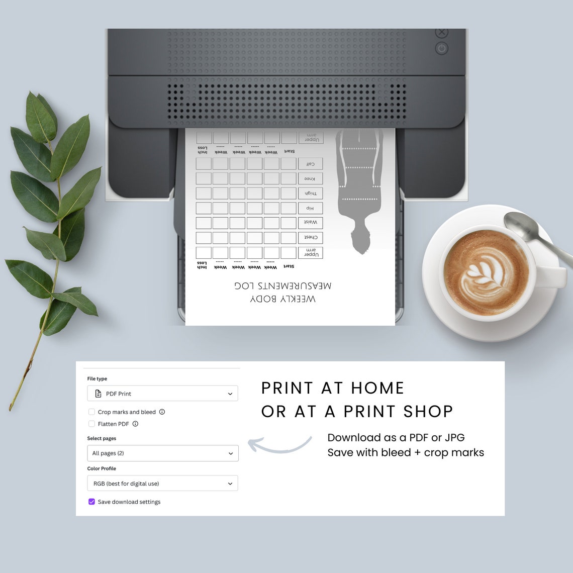 Body Measurement Tracker, Printable Body Statistics Record Sheet ...