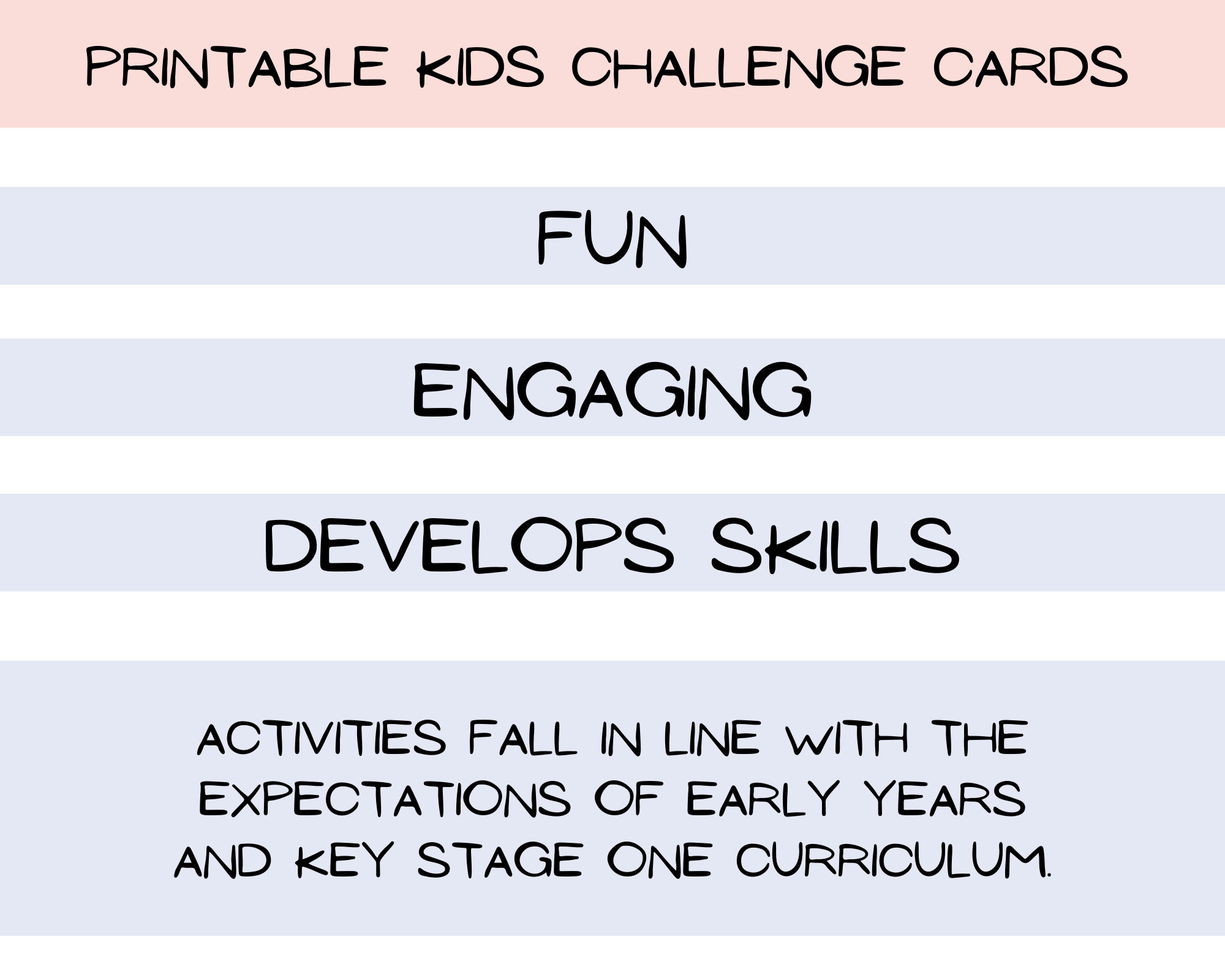 Printable Kids Challenge Cards, Communication Skills Card Packs ...