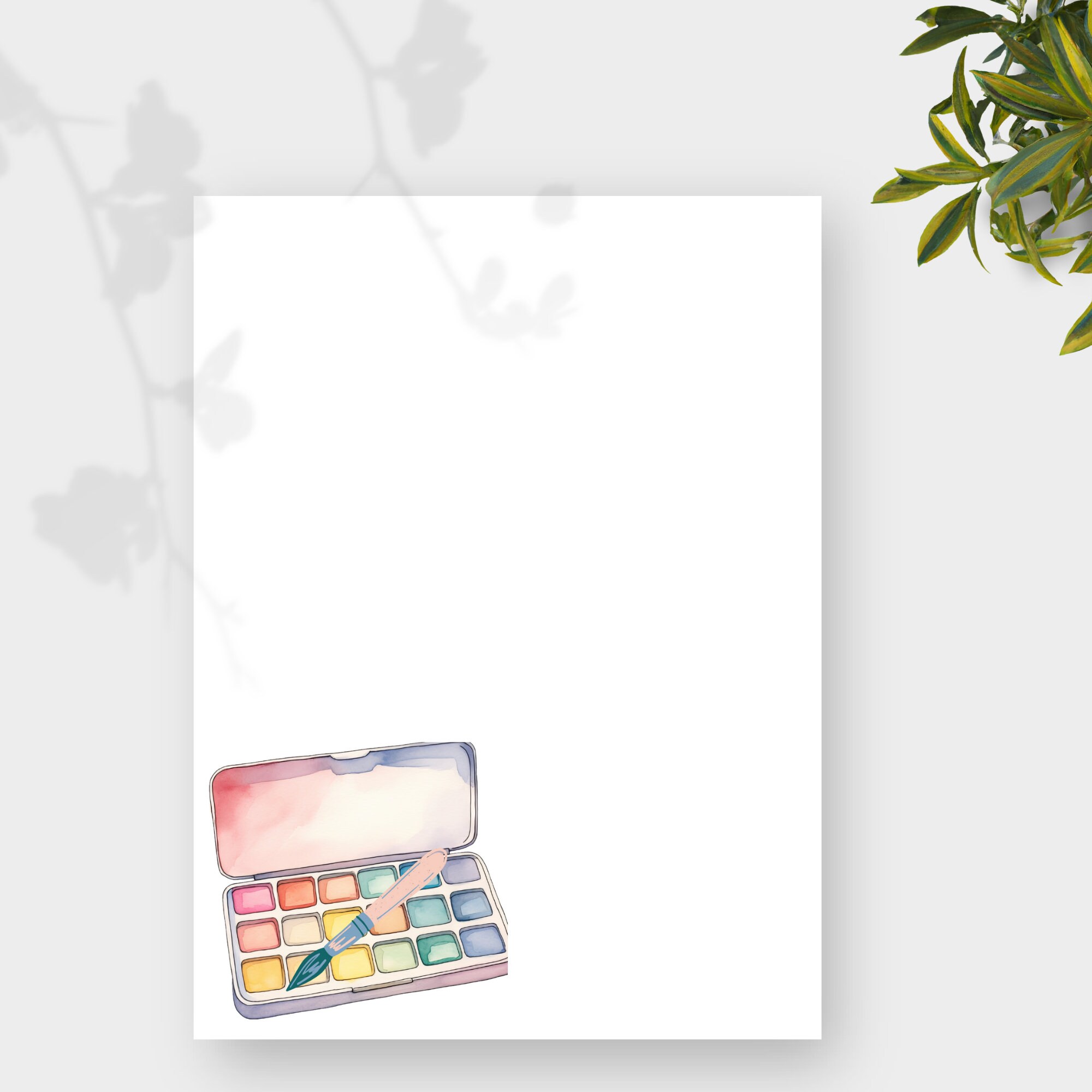 Printable Writing Paper Set, Stationery Printable, Paper Set, Paint ...