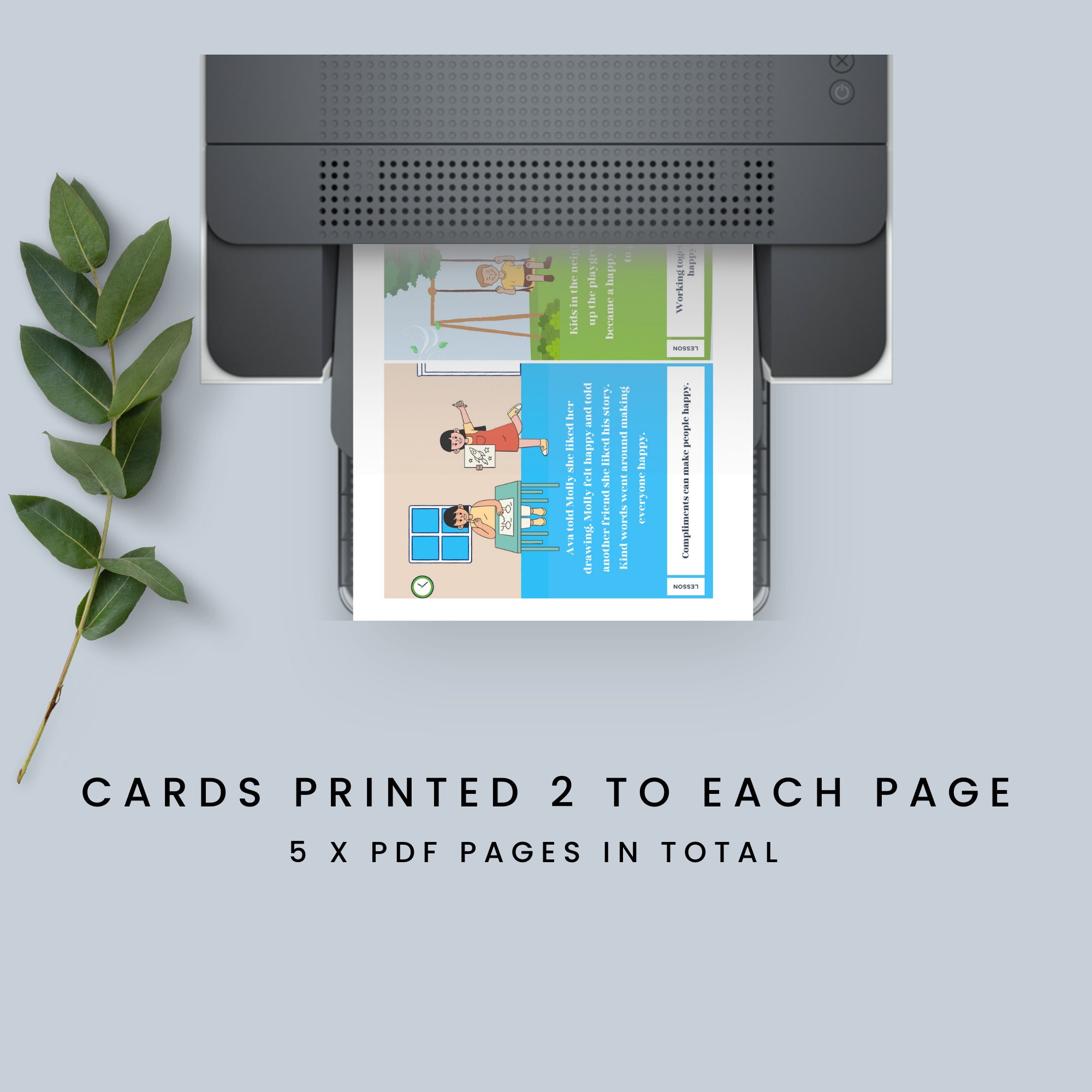 Printable Kids Kindness Skills Cards, Social and Emotional Learning ...