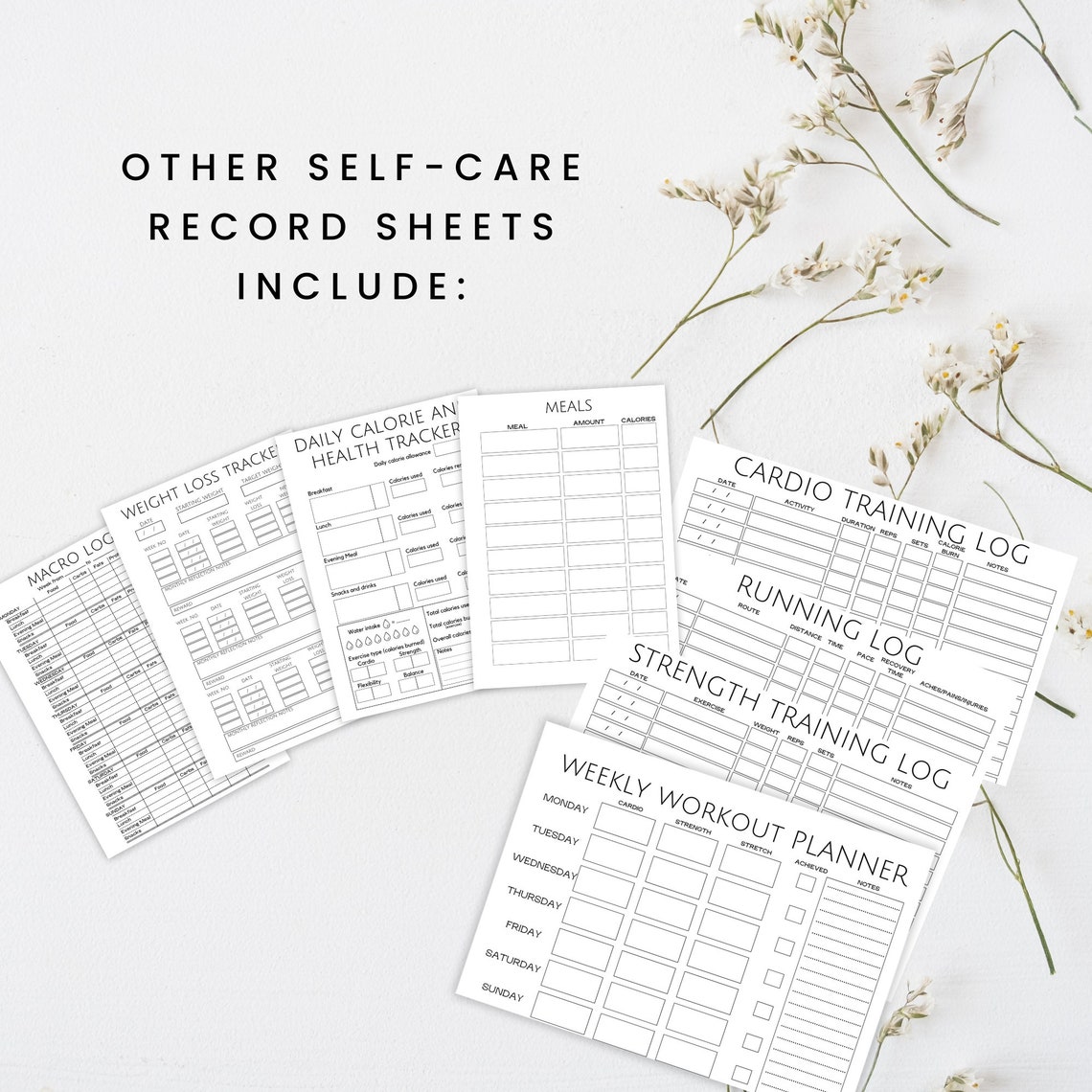 Macro Tracker Sheet Food Log, Printable Daily Macro Tracking, Food ...