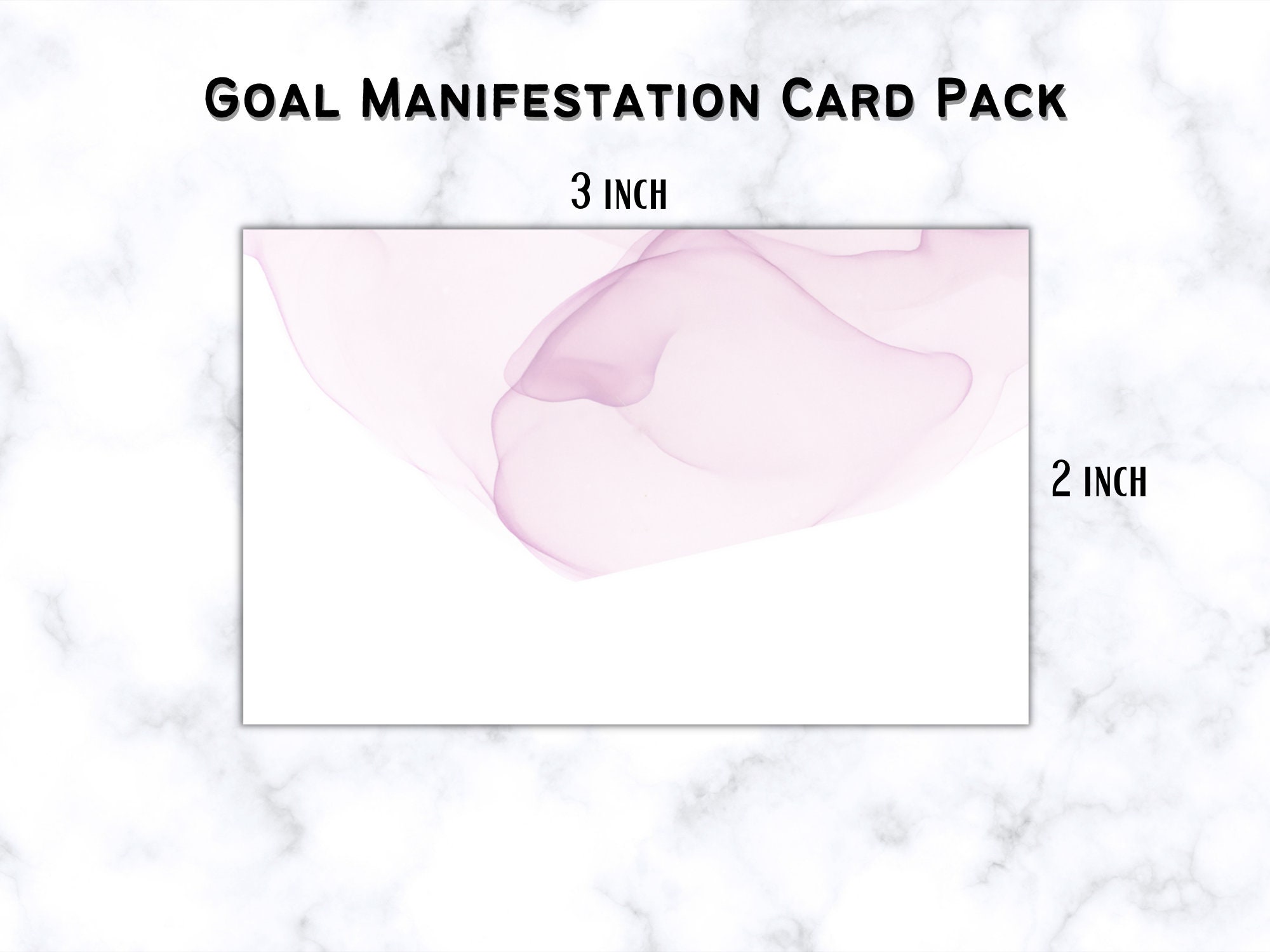 Manifestation Printable Cards, Personal Goal Cards, Printable Instant ...