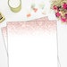 Rose Gold Glitter Effect Printable Letter Writing Paper, Gold Glitter ...