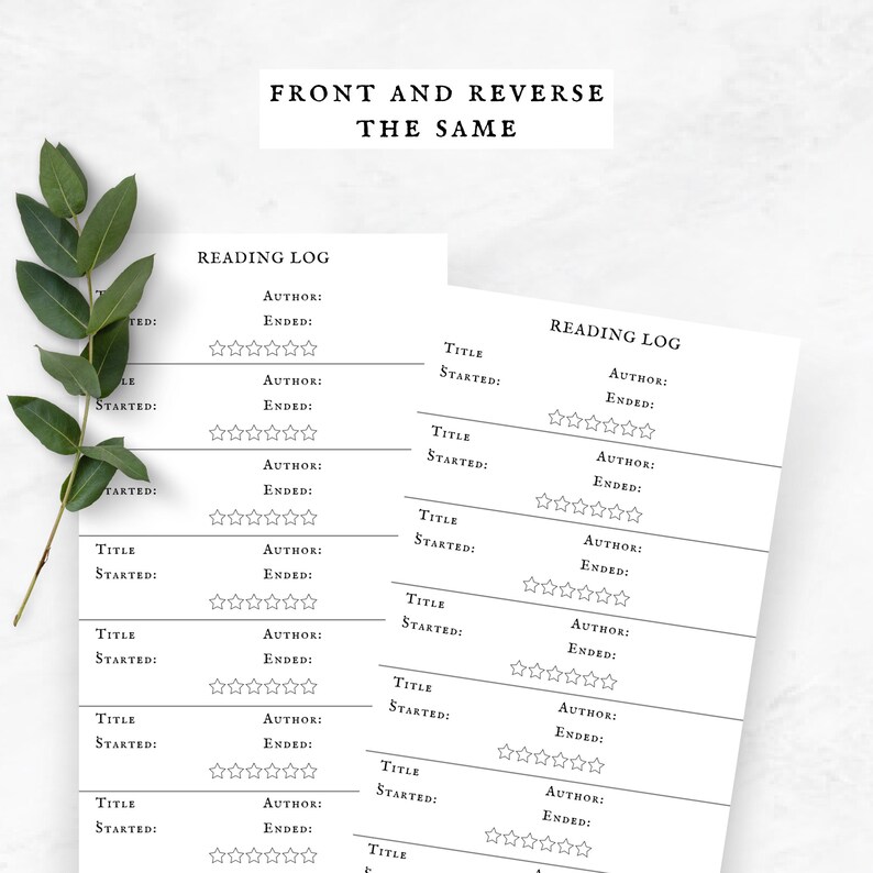 Printable Bookmark, Black and White Reading Log, Library Card Book Mark ...