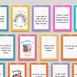 Printable Positive Affirmation Cards for Teens, Teenage Kindness Cards, Daily Affirmation Card ...