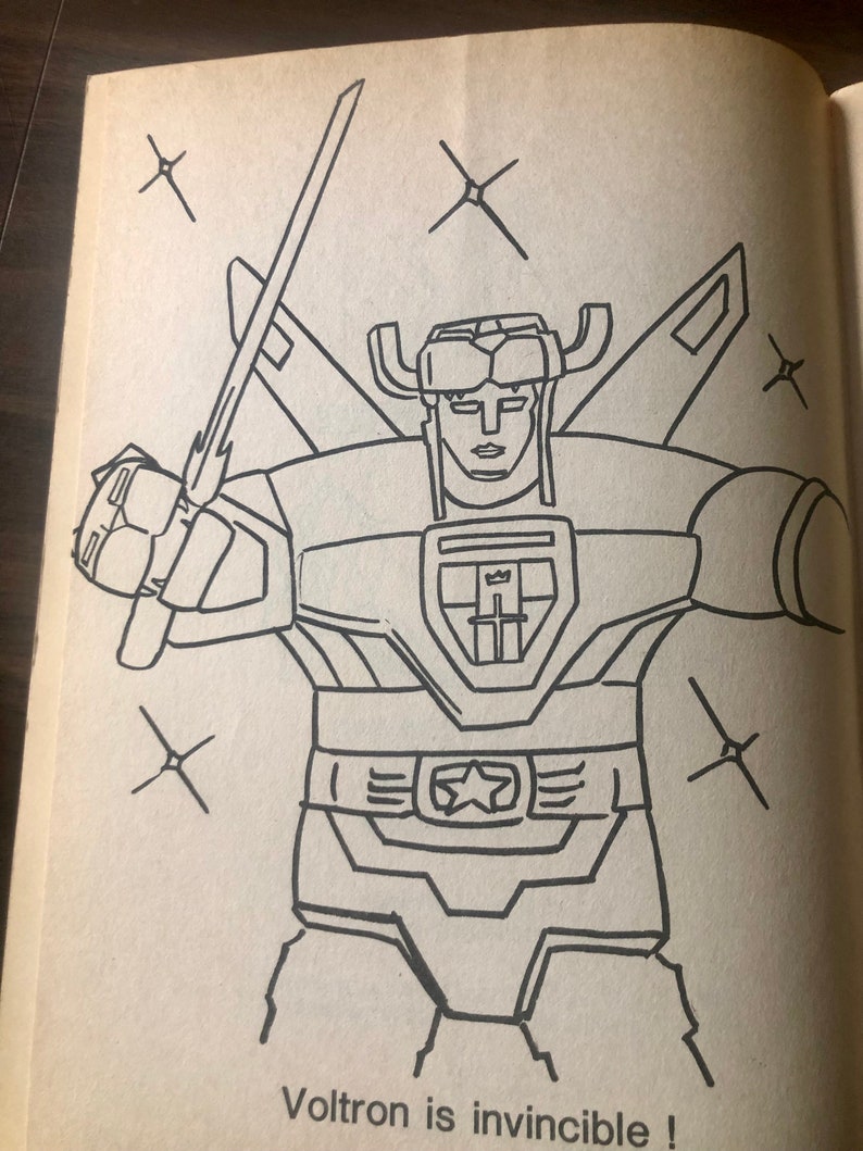 Voltron Coloring and Activity Book - Etsy